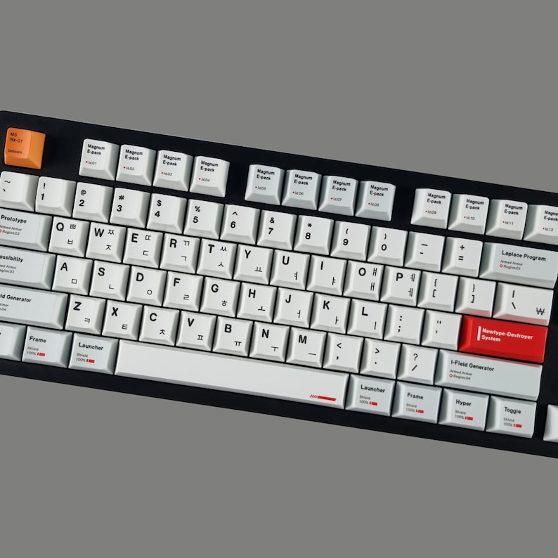 161 Keys Programmer Korean Keycap Set, PBT, Hangul Keycaps Kor/eng ...