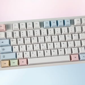 139 Keys Ocean Pastels Korean Keycap Set, PBT, Hangul Keycaps Korean ...