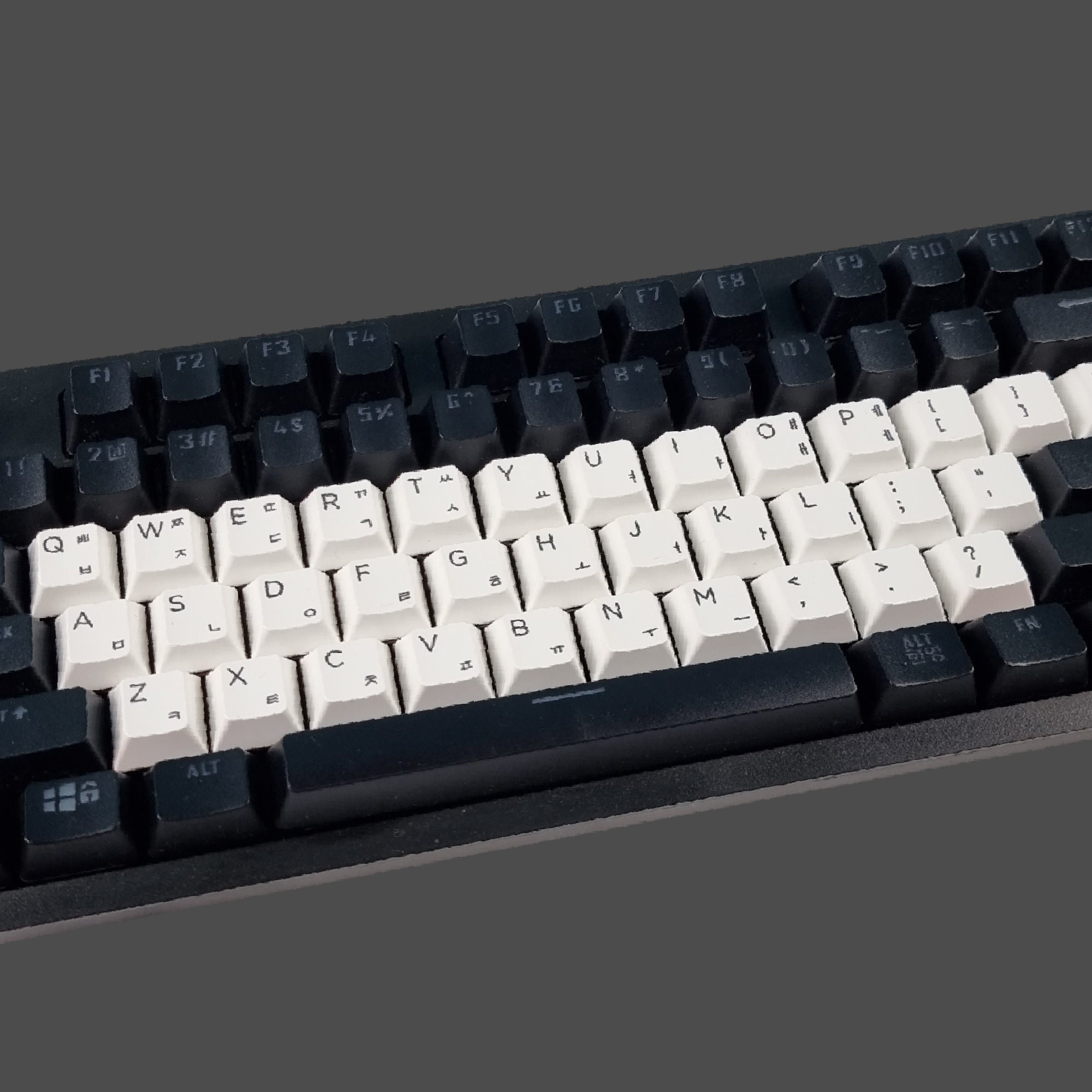34 Keys Basic Korean Keycaps, Alphabets Only, PBT, Hangul Keycap Set ...