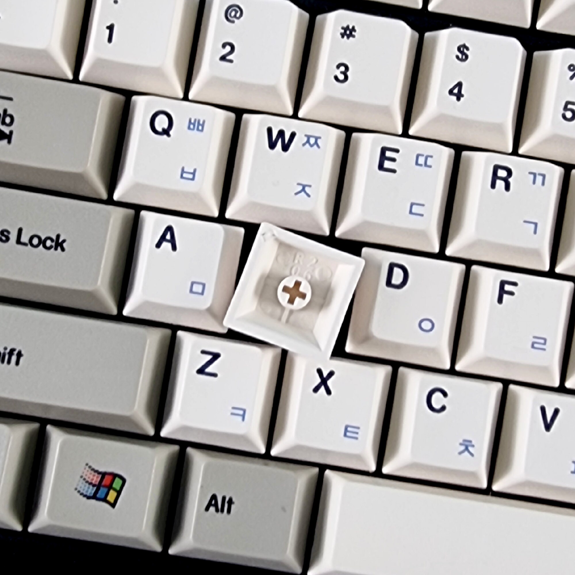 150 Keys Retro Grey Korean Keycap Set, PBT, Hangul Keycaps Korean and ...