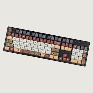 104 Keys Dancheong Korean Slate Pattern Keycap Set, Cherry, PBT ...