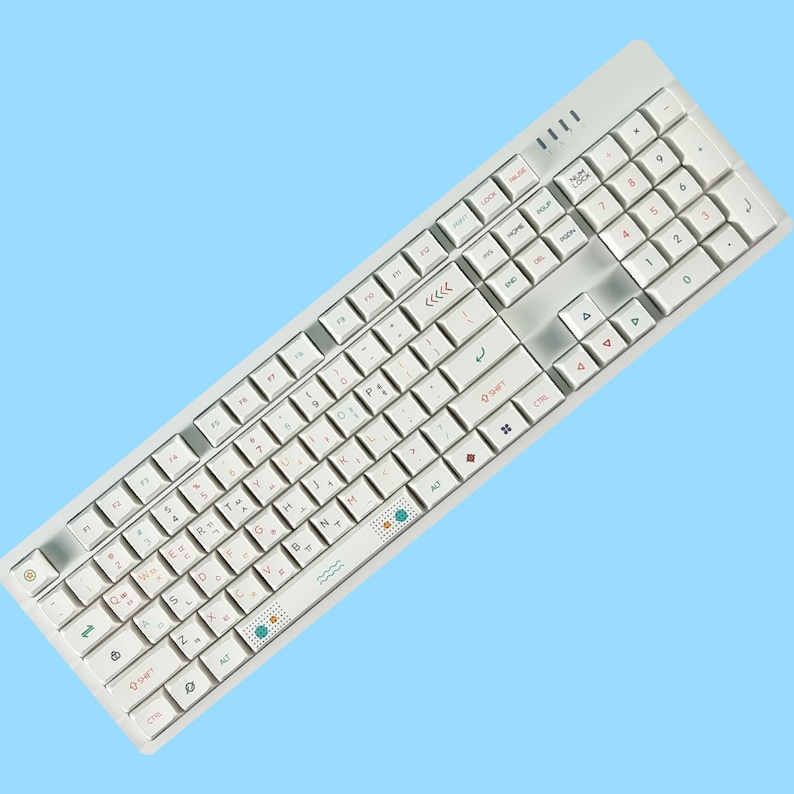 127 Keys Candy Korean Keycap Set, PBT, Hangul Keycaps Korean and ...