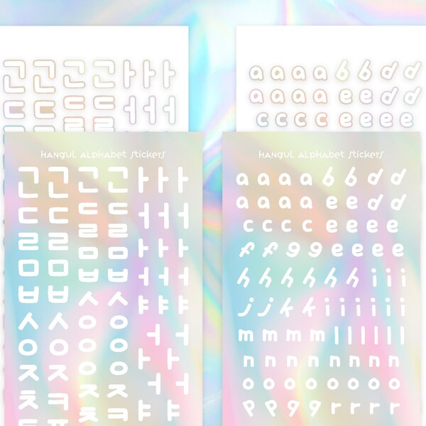 Korean Hangul Letter Cards - Etsy Ireland