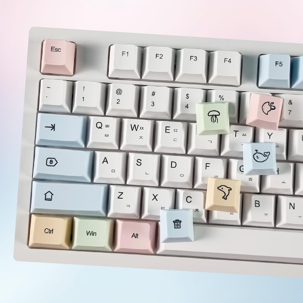Korean Keycaps Keyboard - Etsy