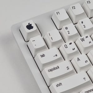 137 Keys Mac Theme Korean Keycap Set, Mac Key Included, Simple and ...