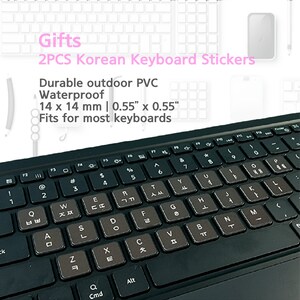 Retro Bluetooth Korean Keyboard & Mouse Set, Pink and Gray Color ...
