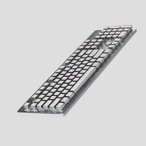 Silver Luxe Mechanical Korean Keyboard USB Type – Custom Switch ...