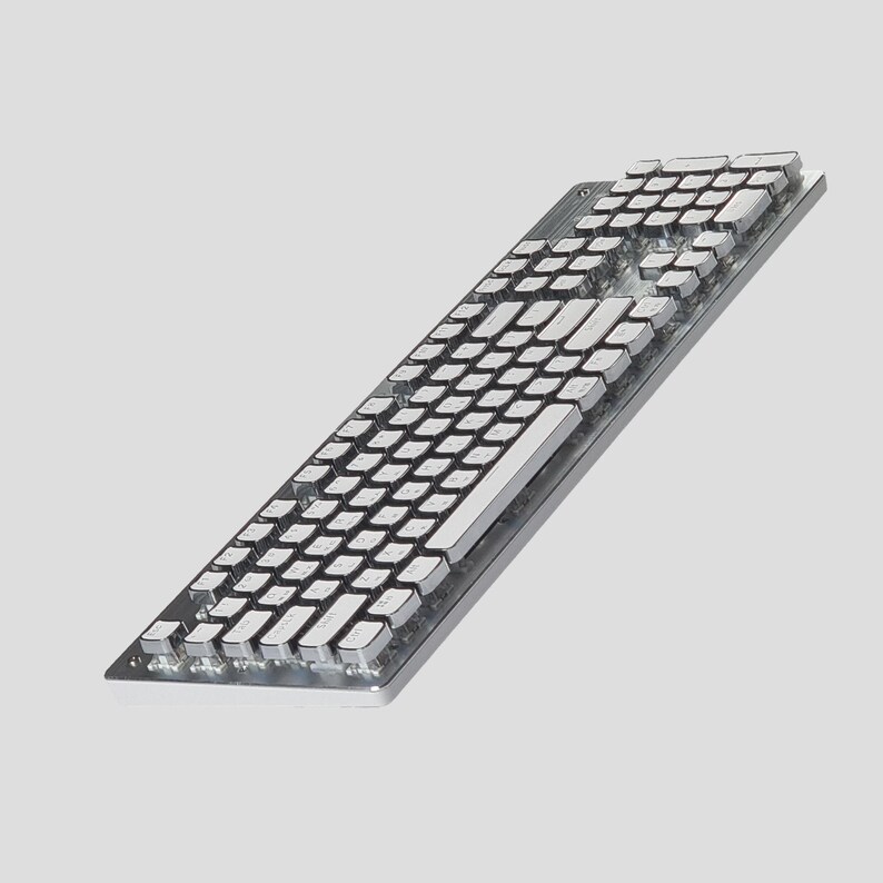 Silver Luxe Mechanical Korean Keyboard USB Type – Custom Switch ...