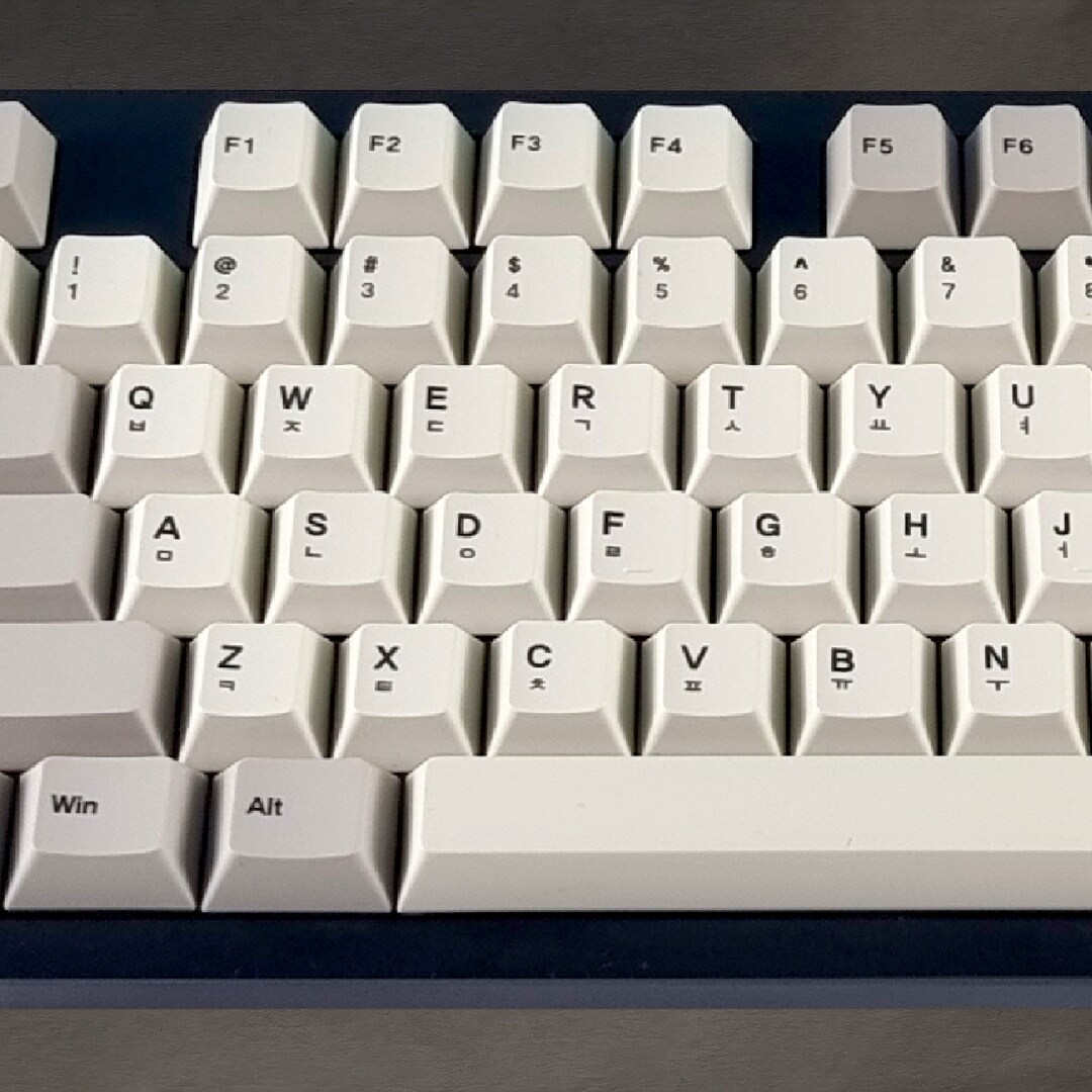 108 Keys Classic Brown Korean Keycap Set, PBT, Cherry, Hangul Keycaps ...