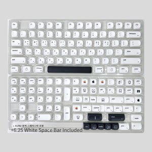 146 Keys Apple Style Korean Keycap Set, Mac Key Included, MOA, PBT ...