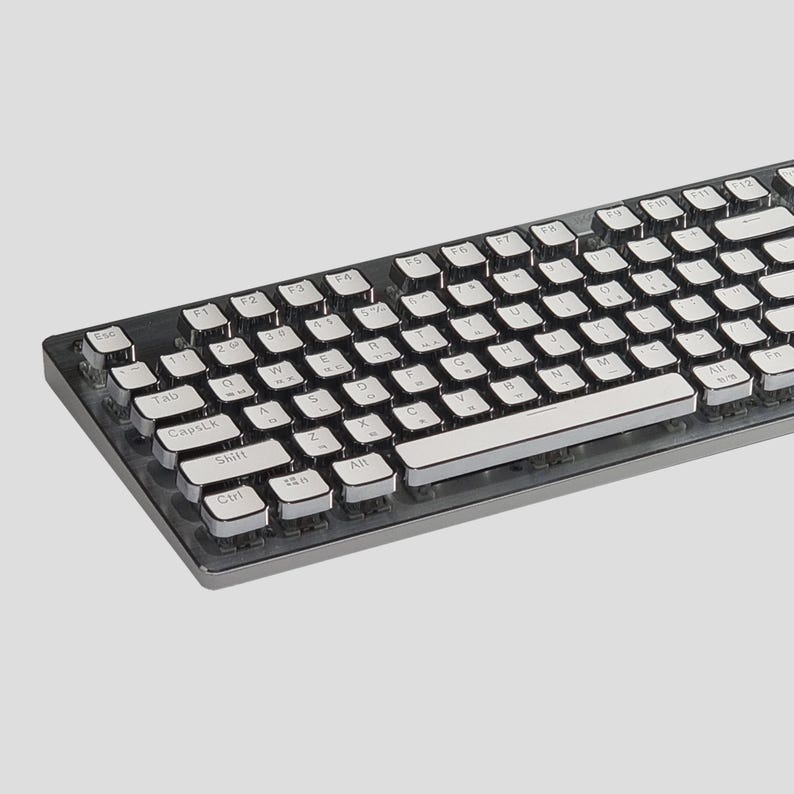 Silver Luxe Mechanical Korean Keyboard USB Type Custom Switch ...
