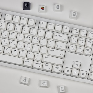 137 Keys Mac Theme Korean Keycap Set, Mac Key Included, Simple and ...