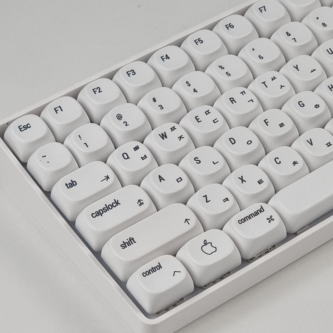146 Keys Apple Style Korean Keycap Set, Mac Key Included, MOA, PBT ...