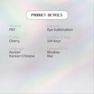 104 Keys Dancheong Korean Slate Pattern Keycap Set, Cherry, PBT ...