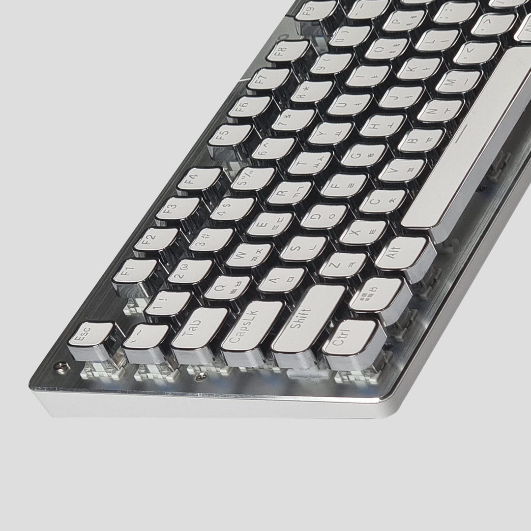 Silver Luxe Mechanical Korean Keyboard USB Type – Custom Switch ...