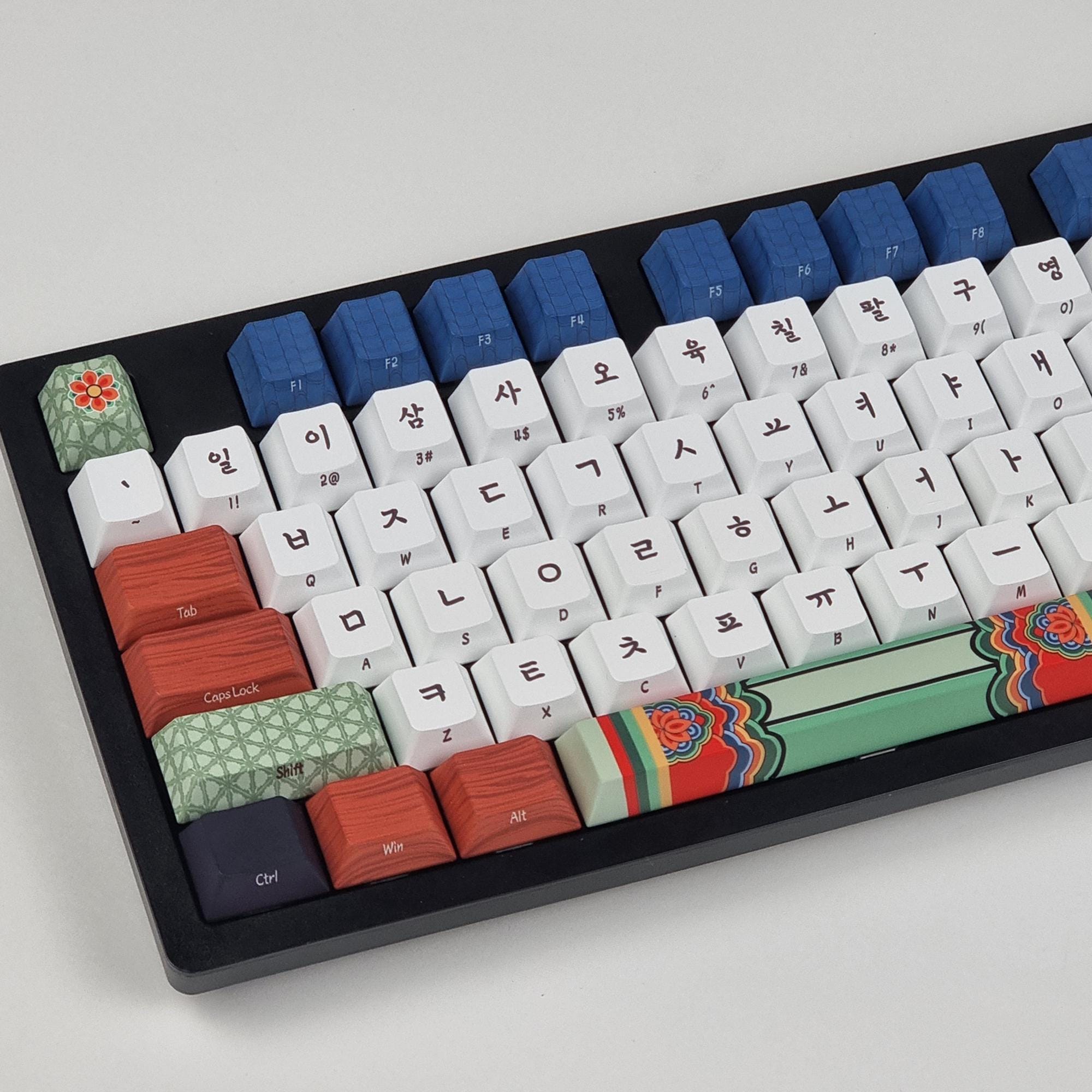 139 Keys Jiphyeonjeon Korean Temple Art Keycap Set, Traditional Mix ...