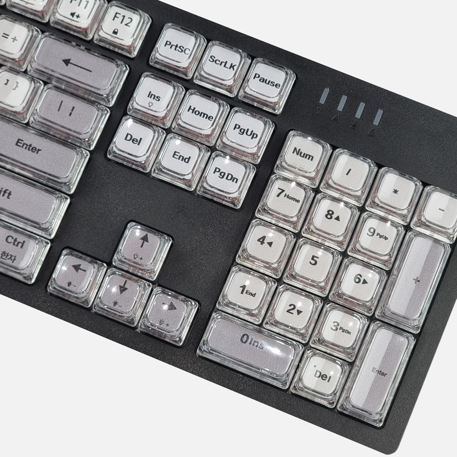 110 Keys Crystal Glow Korean Keycap Set, Transparent Korean Keycaps - Etsy
