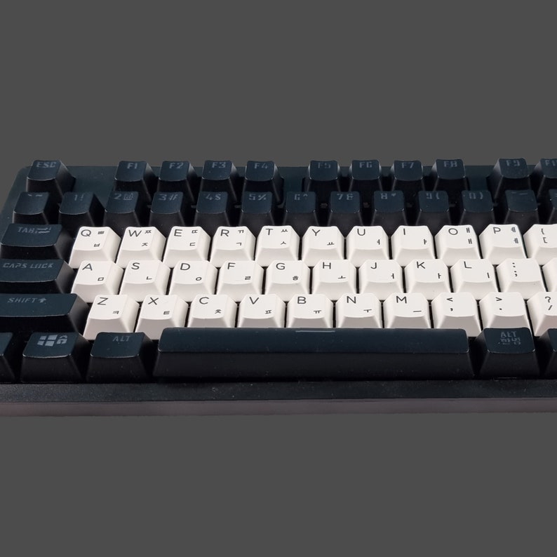 34 Keys Basic Korean Keycaps, Alphabets Only, PBT, Hangul Keycap Set ...