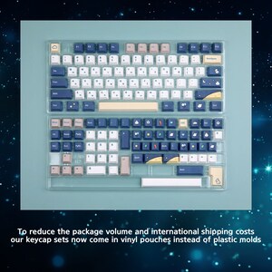 139 Keys Moon Rabbit Korean Keycap Set, PBT, Cherry, Hangul Keycaps Kor ...