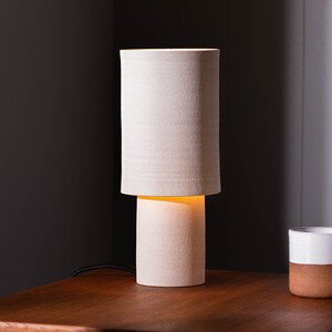 Ceramic Table Lamp | Straight Walled | Artist Made - Etsy