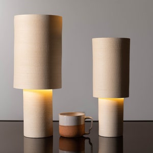 Ceramic Table Lamp | Straight Walled | Artist Made - Etsy