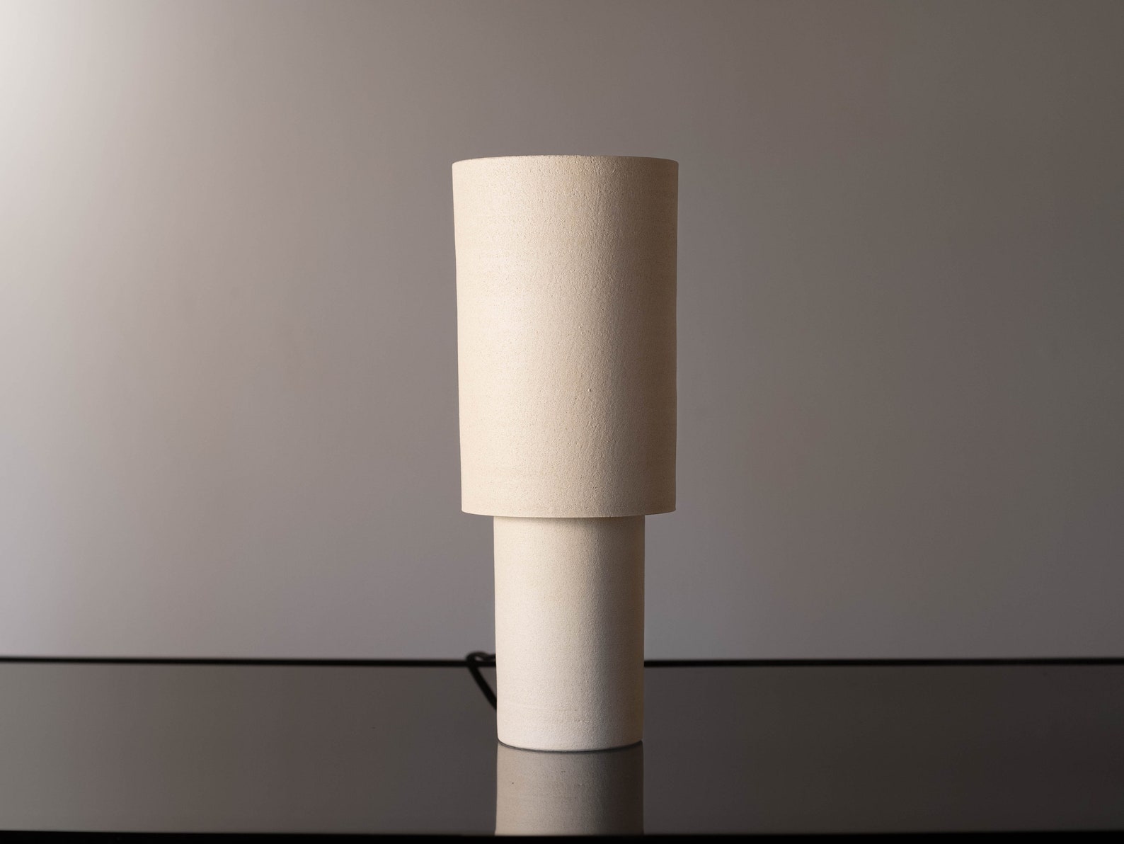 Ceramic Table Lamp | Straight Walled | Artist Made - Etsy