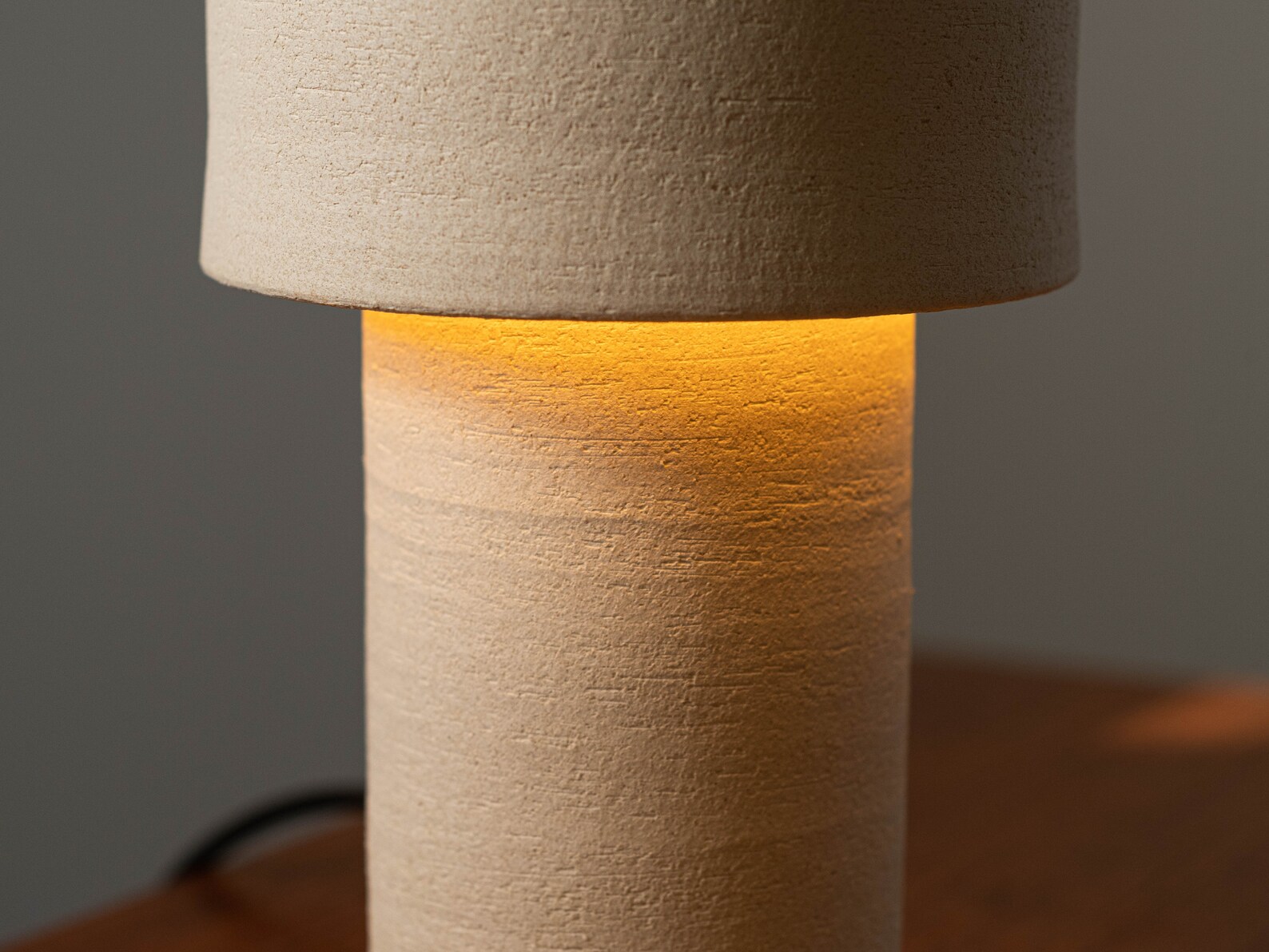 Ceramic Table Lamp Straight Walled Artist Made - Etsy