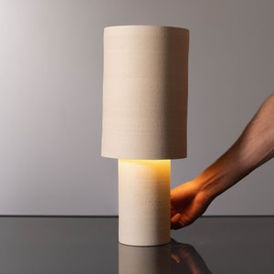 Large Ceramic Table Lamp | Straight Walled | Artist Made - Etsy