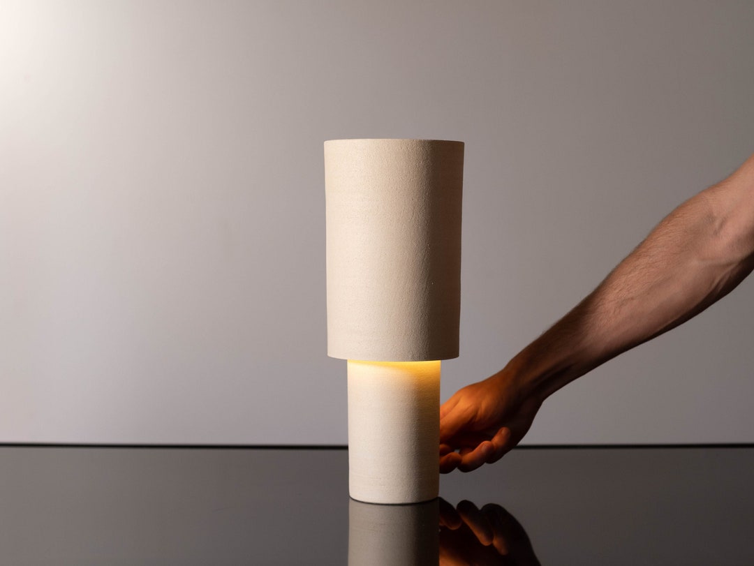 Ceramic Table Lamp | Straight Walled | Artist Made - Etsy