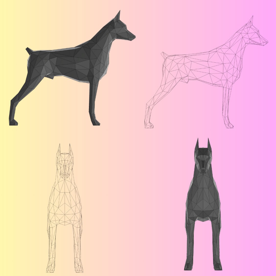 Doberman Dog Pattern Digital Download PNG Image for T-shirt Prints and ...