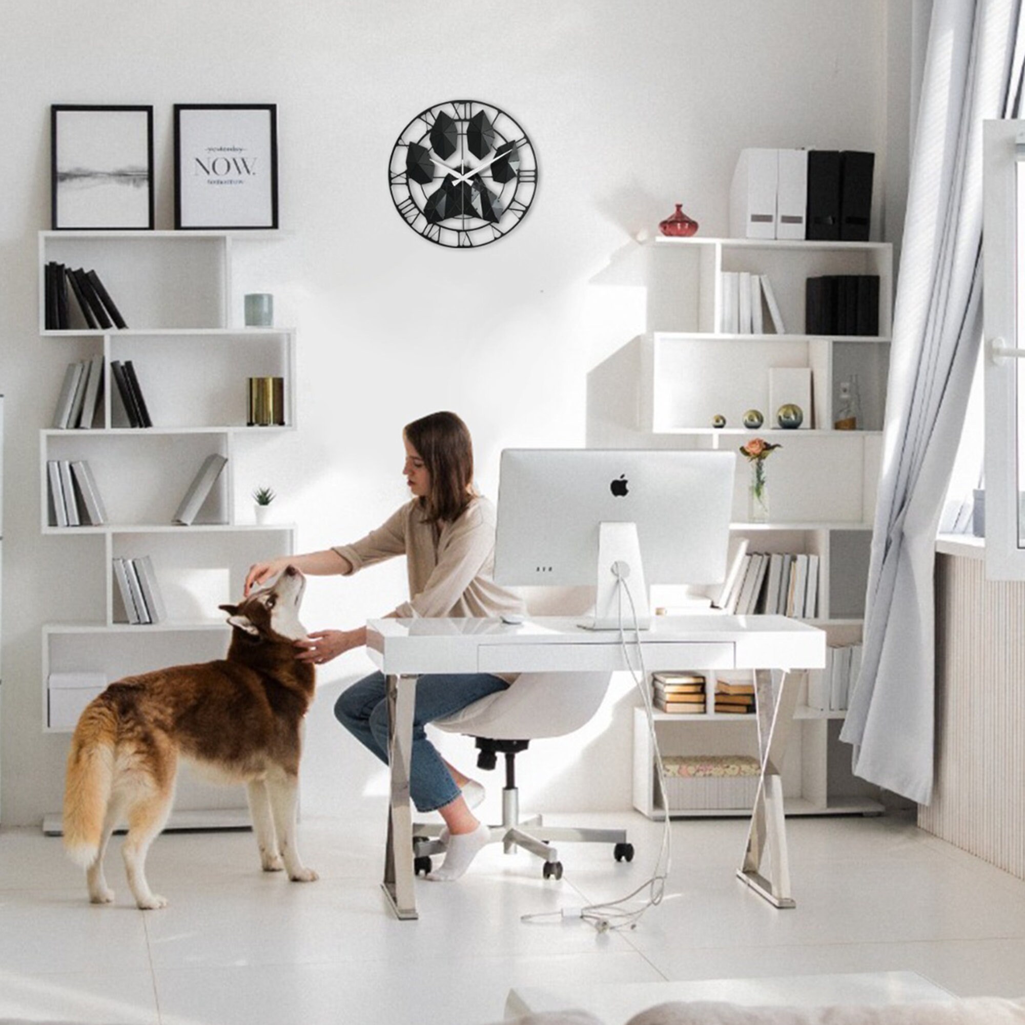 Veterinarian 3D Metal Wall Clock, Pet Clinic, Petshop, Veterinary ...