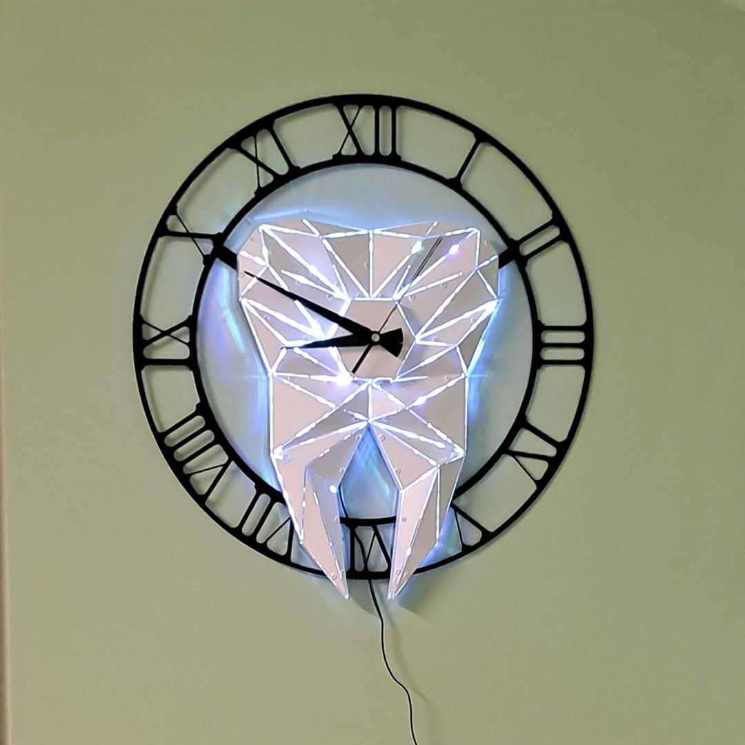 3D Dentist Metal Wall Clock, Dentist Office Decor, Dental Wall Art ...