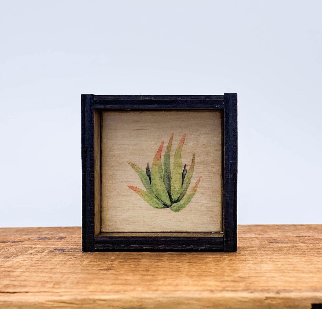 Aloe Vera Sign Mini Wood Sign Aloe Vera Art Tiered Tray - Etsy
