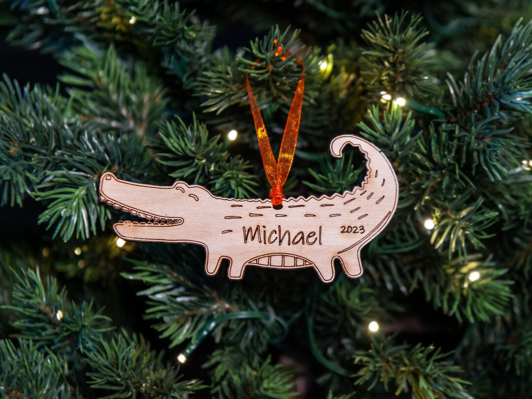 Alligator Kids Ornament Personalized, Custom Christmas - Etsy