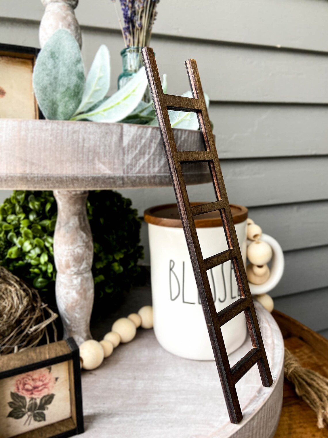 Mini Ladder Tier Tray Mini Ladder Shelf Tiered Tray Ladder | Etsy