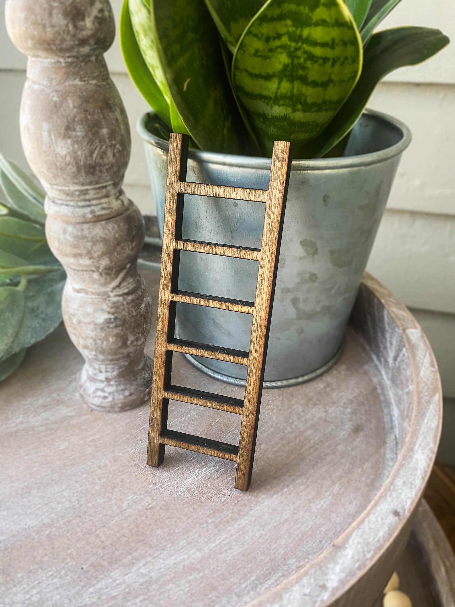 Small Ladder Decor Mini Ladder for Kitchen Tiered Tray - Etsy Italia