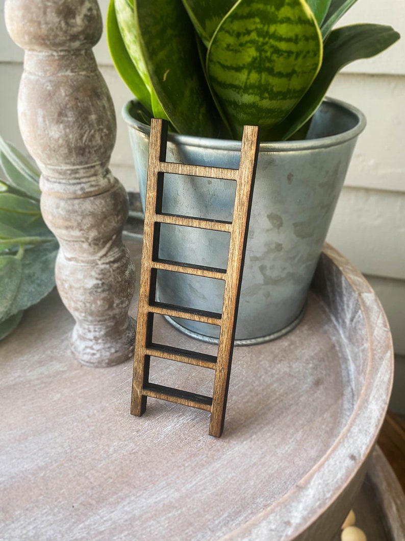 Small Ladder Decor Mini Ladder for Kitchen Tiered Tray | Etsy