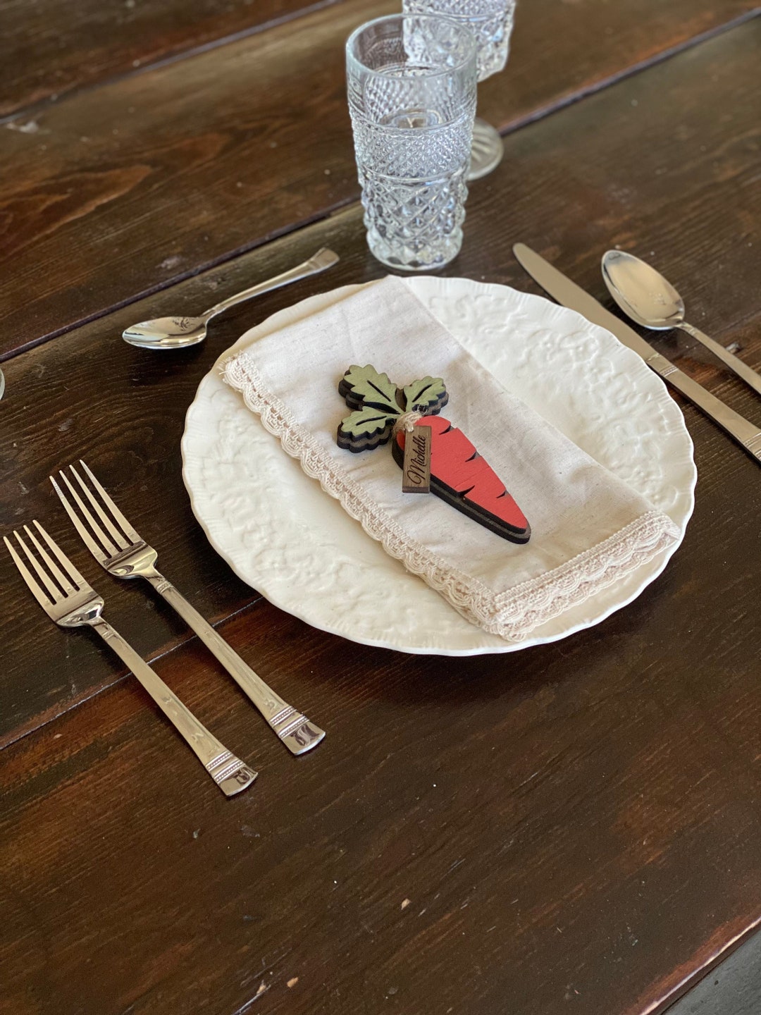 Easter Name Tag Place Setting, Easter Dinner Table, Place Card, Table ...