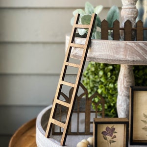 Mini Ladder Tier Tray, Mini Ladder Shelf, Tiered Tray Ladder, Mini ...