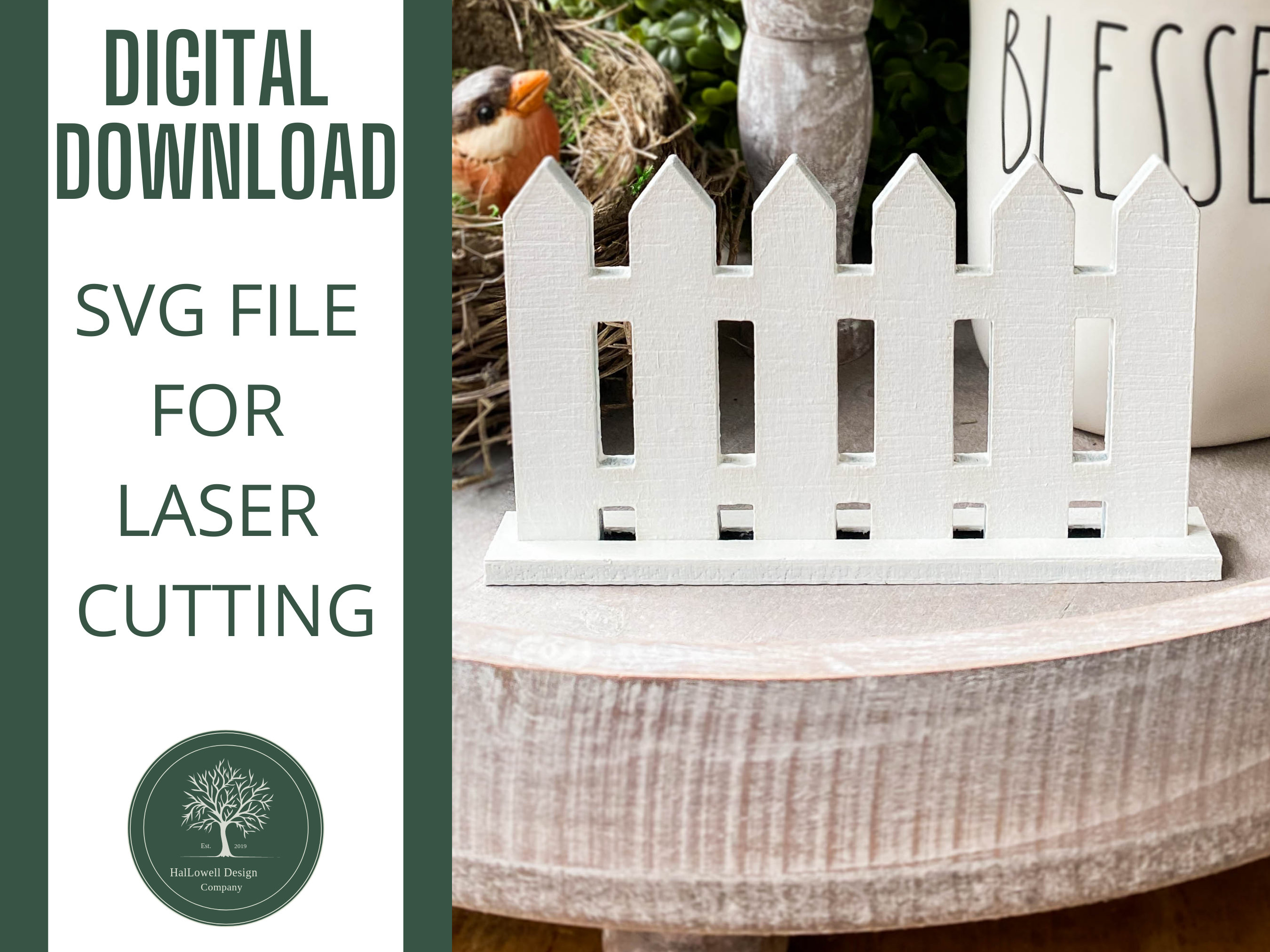 Picket Fence SVG Laser Cut Files Wooden Fence Panel Fence | Etsy