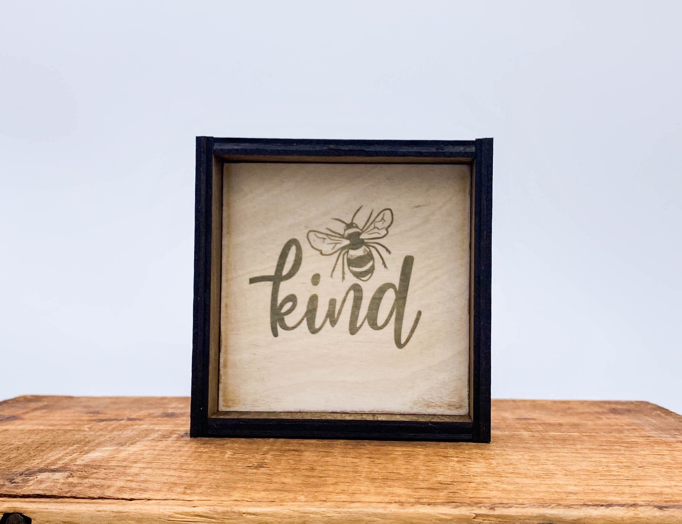 Bee Kind Sign Bee Themed Decor Tiered Tray Signs Shelf | Etsy