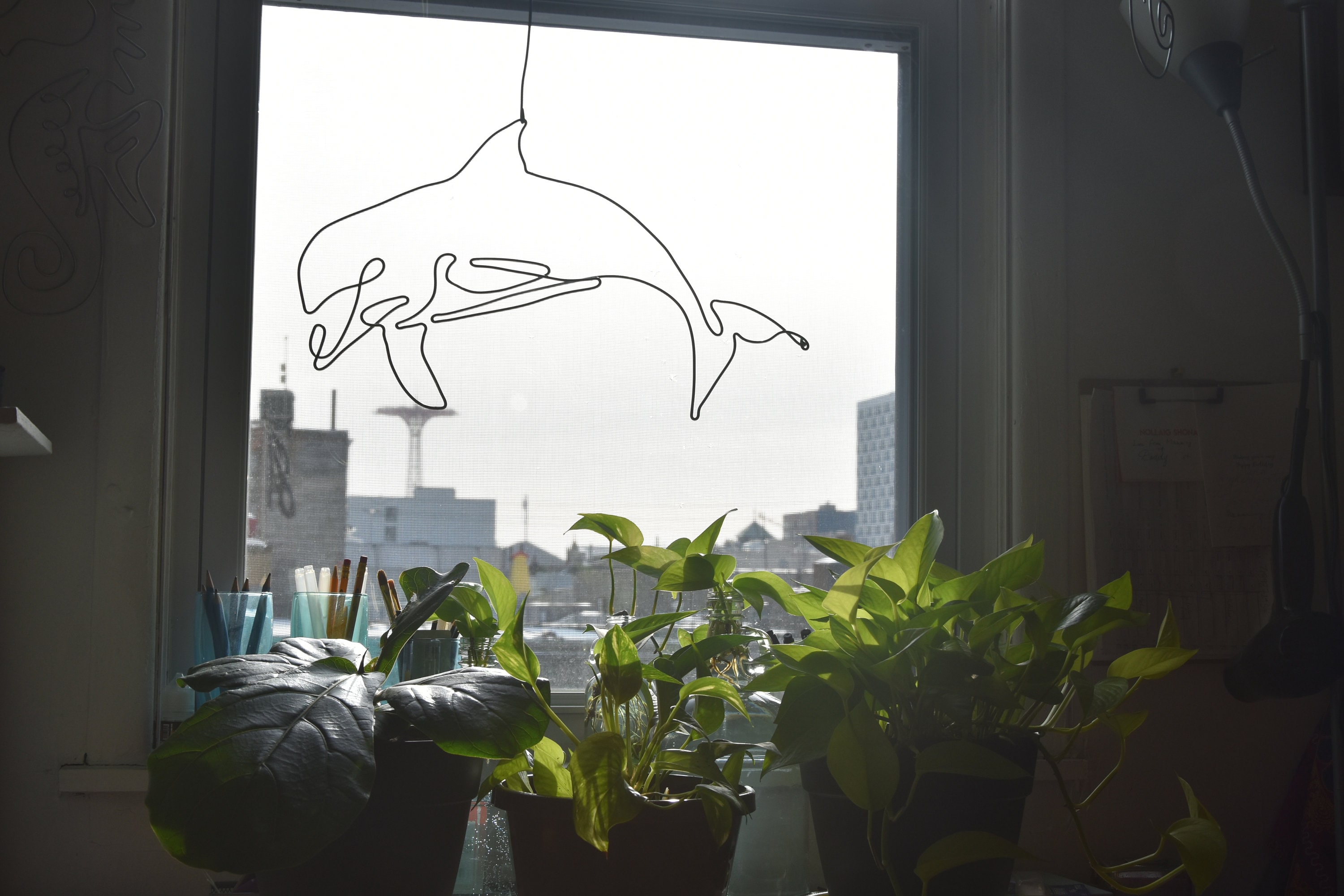 Dolphin Wire Sculpture - Etsy