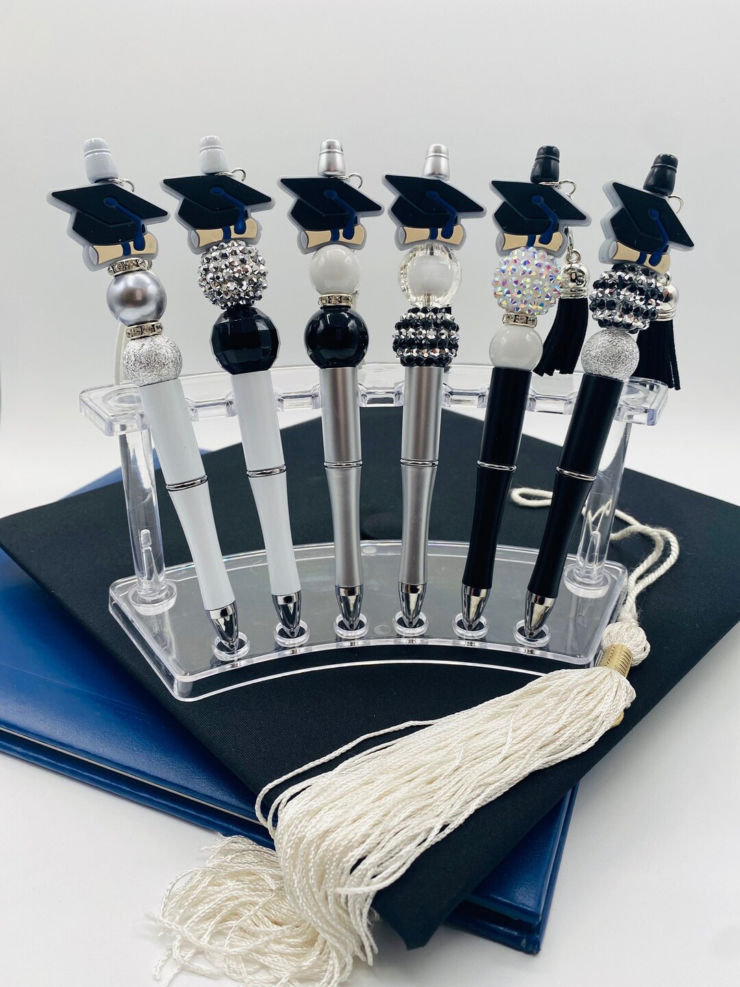 Graduation Beaded Pen With Tassel: Refillable Ink Pen - Etsy