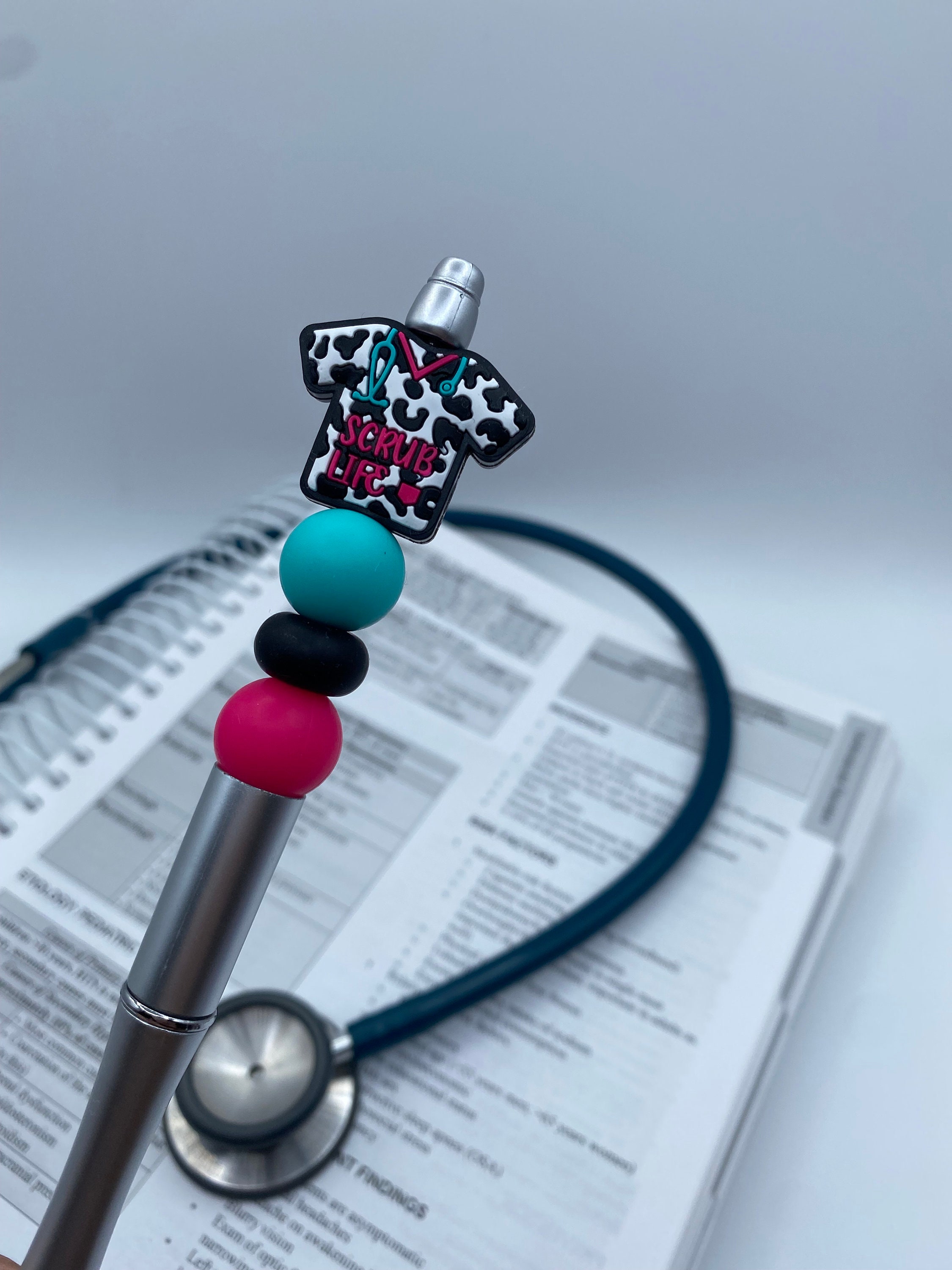 NURSE Beaded Pen Cute Medical Pens Nurse Appreciation Pens Silicone ...