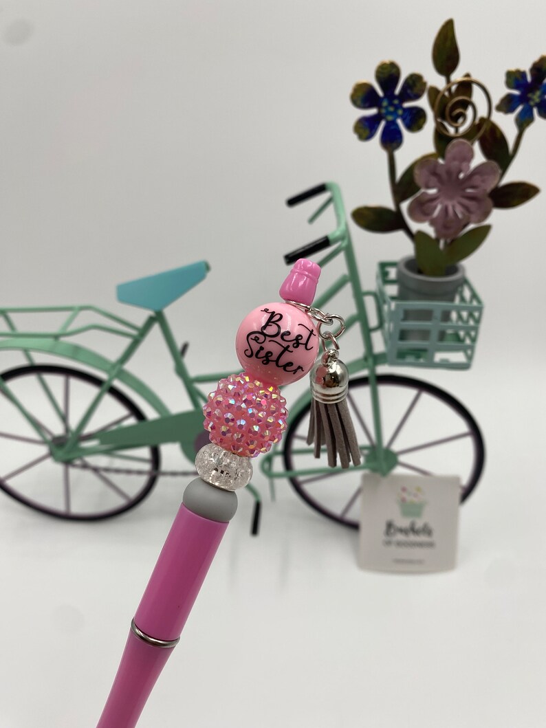 Friendship Besties Best Friend Pens BFFS Cute Chunky Bead Pens Custom ...