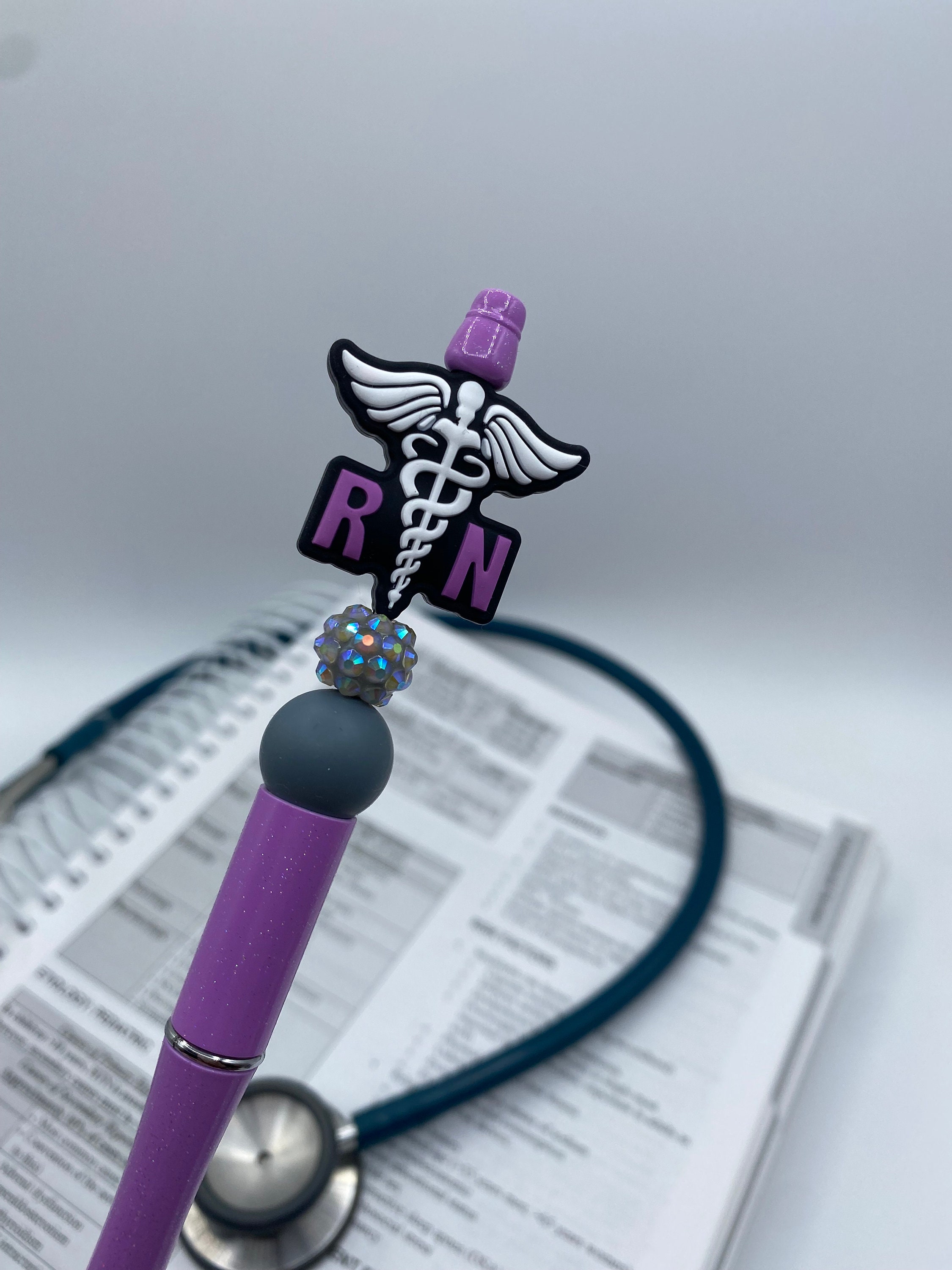 NURSE Beaded Pen Cute Medical Pens Nurse Appreciation Pens Silicone ...