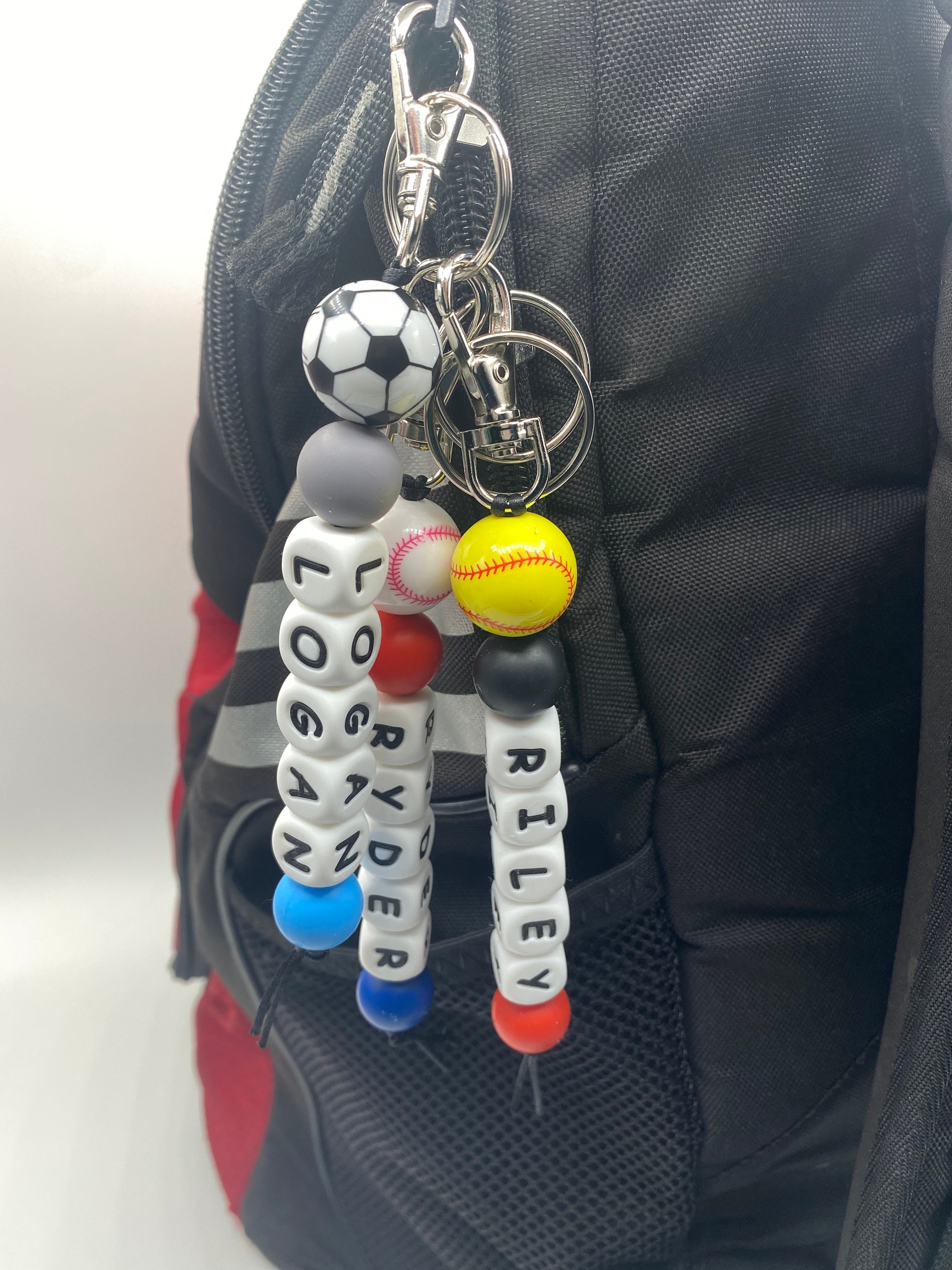 Personalized Sport Keychain Name Keychain Custom Sport Gifts Sports Fan ...