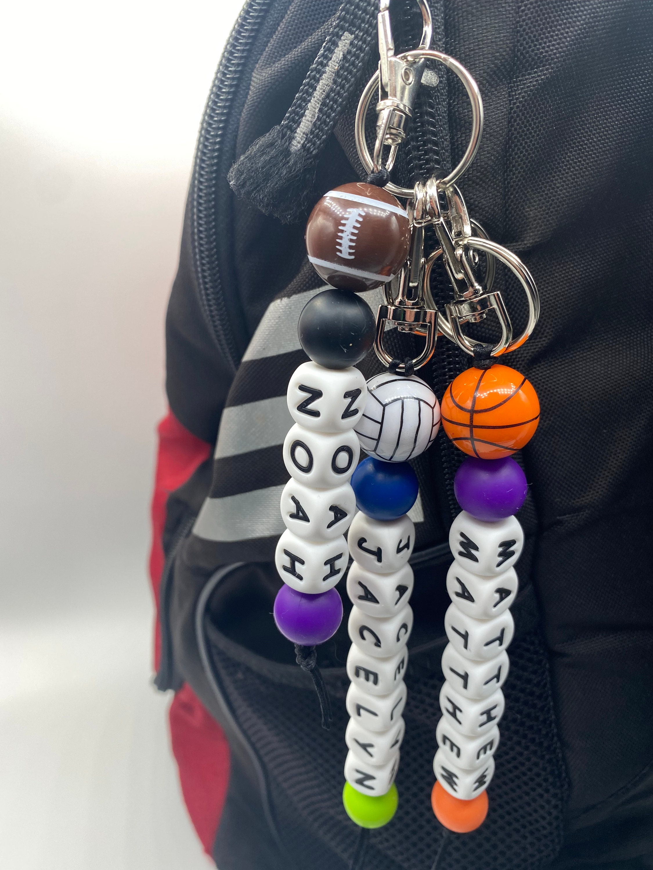 Personalized Sport Keychain Name Keychain Custom Sport Gifts Sports Fan ...