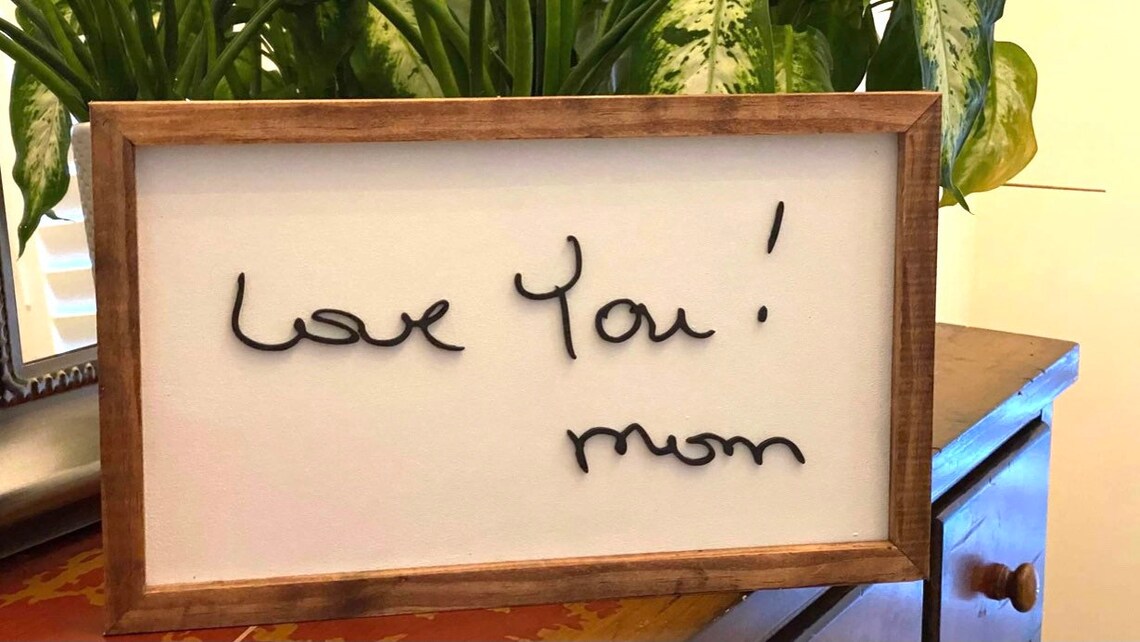 Laser Cut Handwriting Sign Personalized Sign From | Etsy