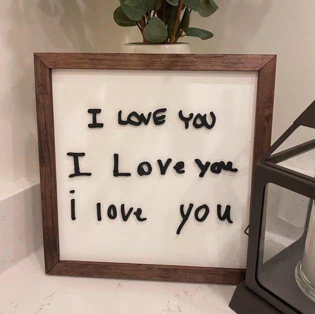 Laser Cut Handwriting Sign Personalized Sign From - Etsy